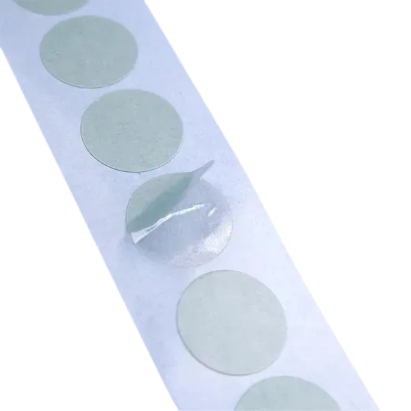 Pastilles adhésives double face en polypropylène PP439 - 140µ Ø10mm